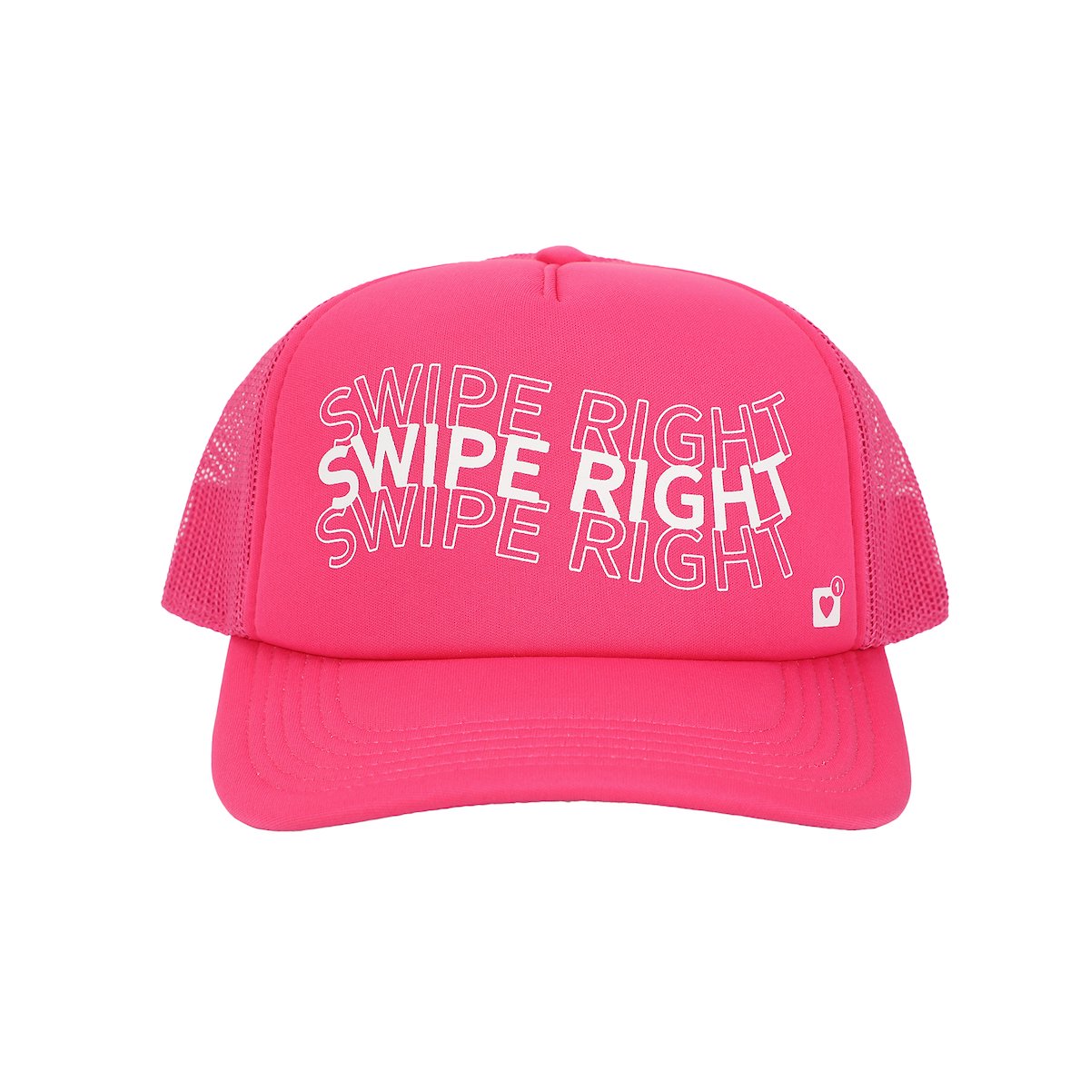 Valentine's Day Swipe Right Pink Foam Trucker Hat – Bladevip